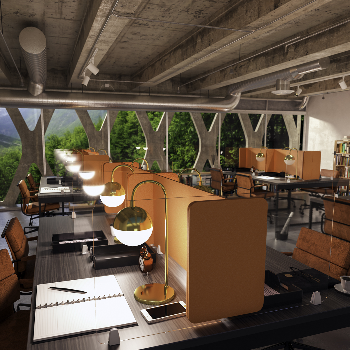 Unna Benching Screen - func. | Create Your Space